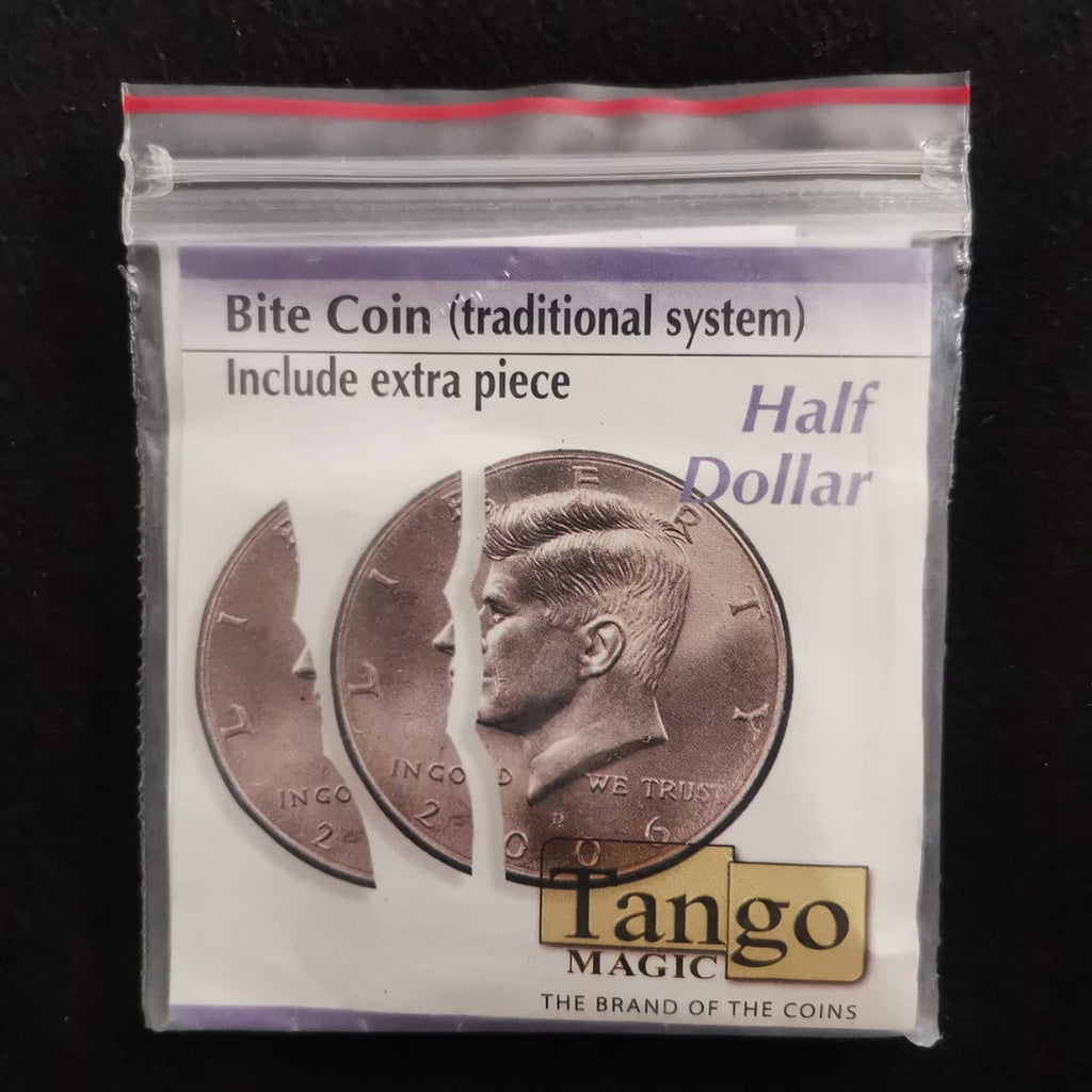 Coin Bite Half Dollar - Moneda Mordida con pieza extra – Enjoy the Magic